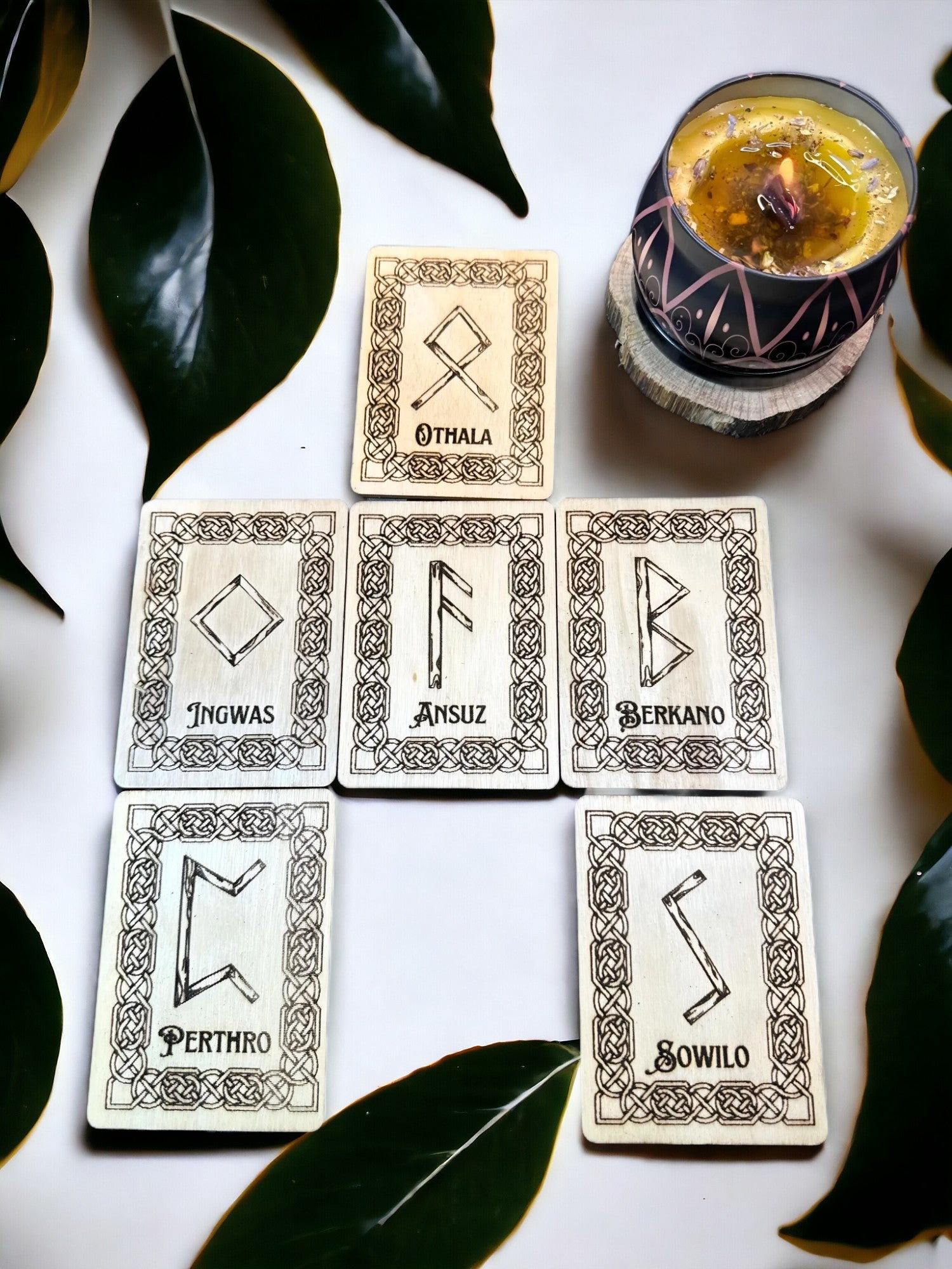Rune Oracle Deck with Leather Box & Reading Guide – Academy of Sacred ...